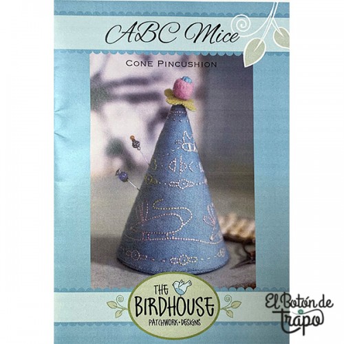 Patrón Natalie Bird Sew Abc Mice Cone Pincushion