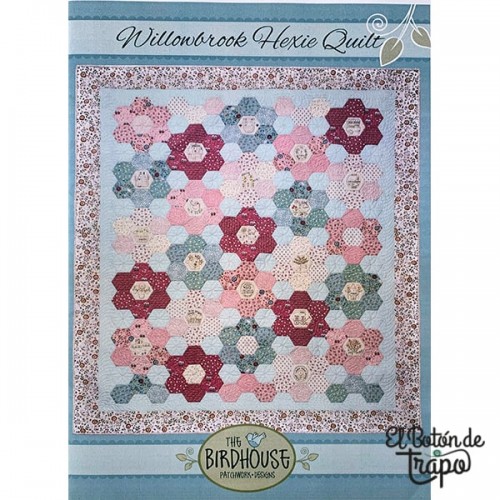 Patrón Natalie Bird Willowbrook Hexie Quilt